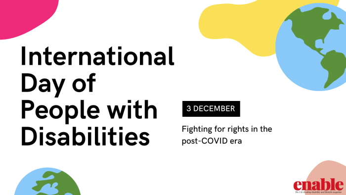 IDPWD: fighting for rights in the post-COVID era | Enable Magazine ...